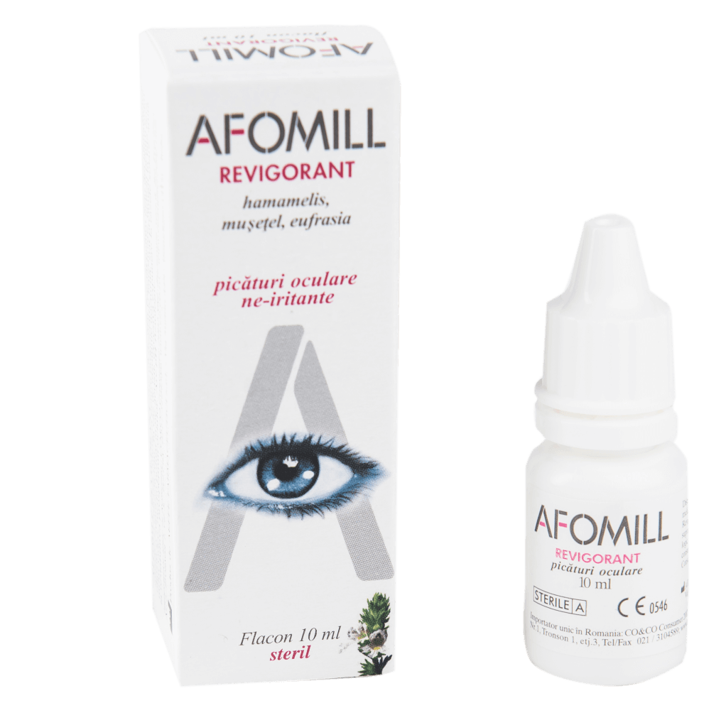 Afomill Revigorant - picaturi pentru ochi obositi - 10 ml | MKD-Medicale